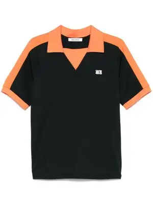 WALES BONNER Home Polo Shirt - Black
