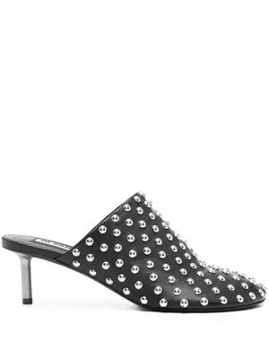 JIL SANDER 60mm Stud-embellished Mules - Black