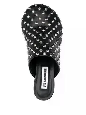 JIL SANDER 60mm Stud-embellished Mules - Black
