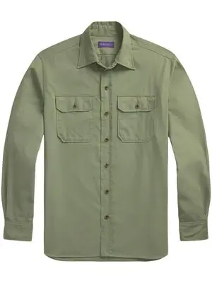 Ralph Lauren Purple Label Flap-pocket Shirt - Green