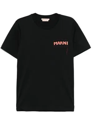 Marni Cotton Jersey T-shirt - Black
