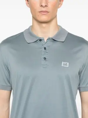 C.P. COMPANY Logo-patch Polo Shirt