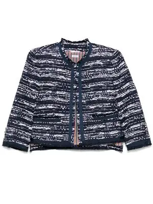 Thom Browne Tweed Jacket - Blue