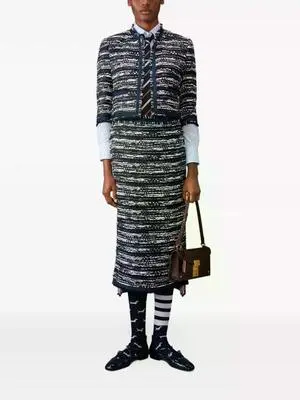 Thom Browne Tweed Jacket - Blue
