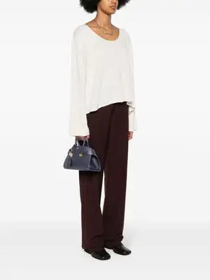 FERRAGAMO Extra-small Hug Leather Tote Bag - Blue
