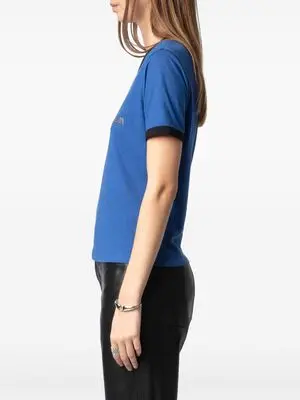 Zadig&Voltaire Crystal-embellished T-shirt - Blue
