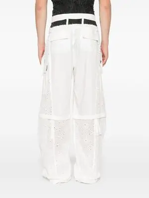 Ottolinger Baggy Cargo Trousers - White