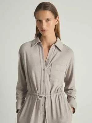 REISS Rita Thermal Jersey Jumpsuit