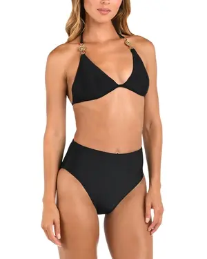 L'Agence Vanessa High Waisted Bikini Bottom