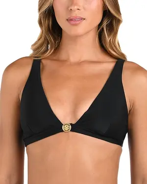 L'Agence Lexie Solids Bikini Top - Black