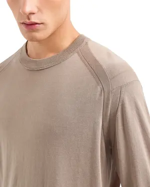 Emporio Armani Plain Knit Short Sleeve Sweater