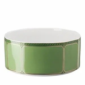 ROSENTHAL Swarovski Signum Open Vegetable Bowl In Fern - Green
