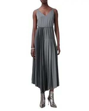 ALLSAINTS Adriana Pleated Sweater Dress