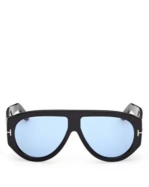 TOM FORD Pilot Sunglasses - Black/blue