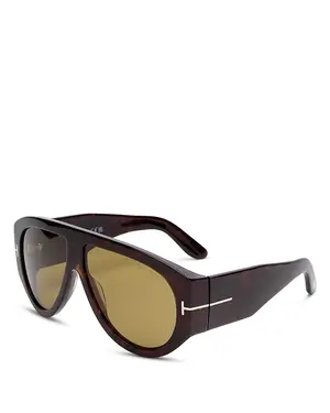 TOM FORD Pilot Sunglasses Havana/green