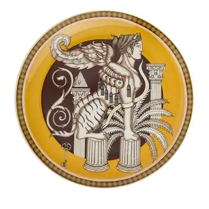 La DoubleJ Sphynx Decorative Plate - Saffron