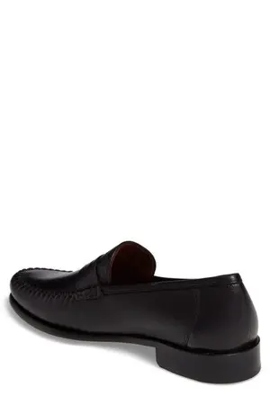 Robert Zur Etro Penny Loafer - Black Leather