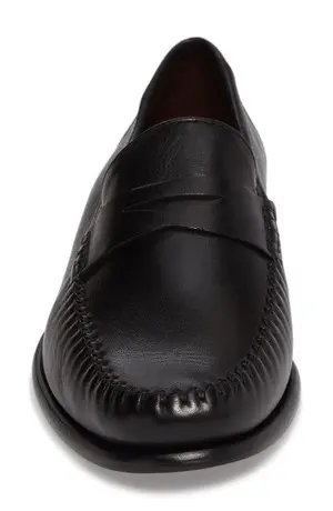 Robert Zur Etro Penny Loafer - Black Leather