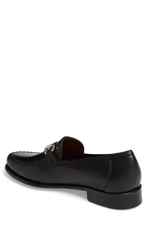 Robert Zur Elton Bit Loafer - Black Leather
