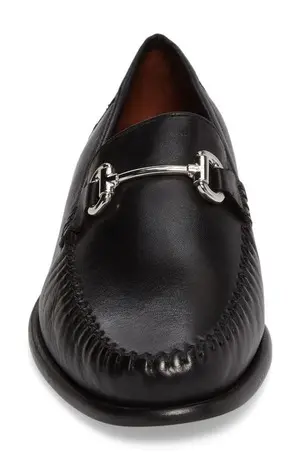 Robert Zur Elton Bit Loafer - Black Leather
