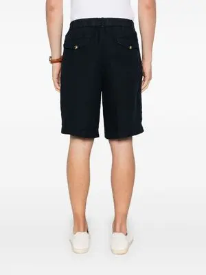 Brunello Cucinelli Linen Bermuda Shorts - Blue