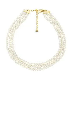 Lele Sadoughi Triple Strand Necklace - Pearl