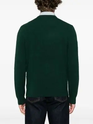 Gant Fine-knit Crew Neck Sweater - Green