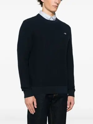 Gant Waffle-knit Sweater - Blue