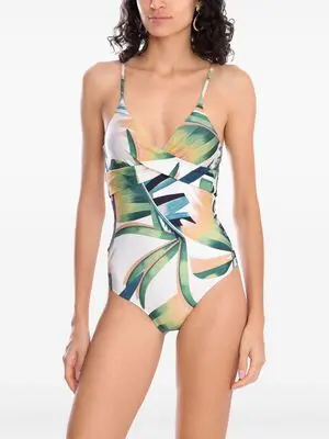 LYGIA & NANNY Graphic-print Swimsuit - White