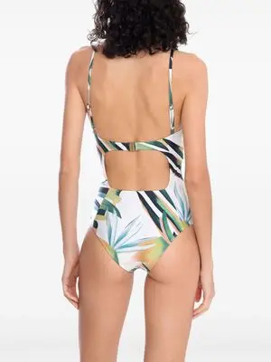 LYGIA & NANNY Graphic-print Swimsuit - White