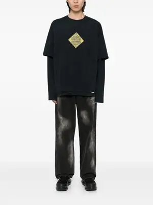 GROUND ZERO Graphic-print T-shirt - Black