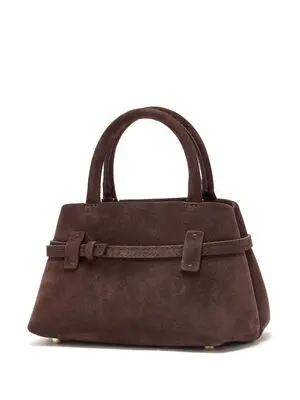 Manu Atelier Leather Tote Bag - Brown