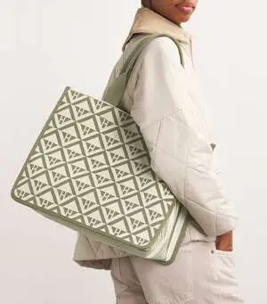 Harrods Geometric Tote Bag - Green