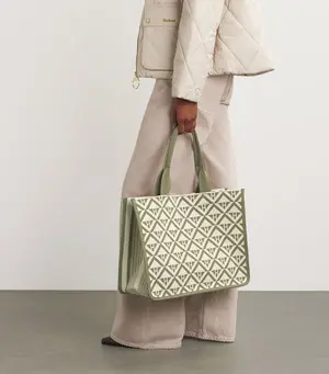 Harrods Geometric Tote Bag - Green