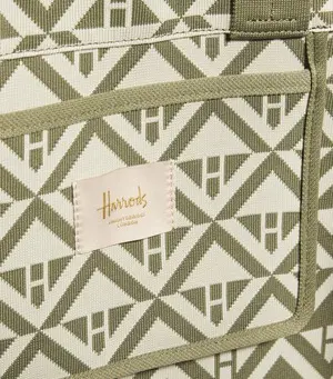 Harrods Geometric Tote Bag - Green