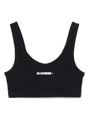 JIL SANDER Stretch Nylon Bra - Black