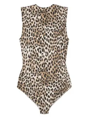 N°21 Leopard-print One Piece Swimsuit