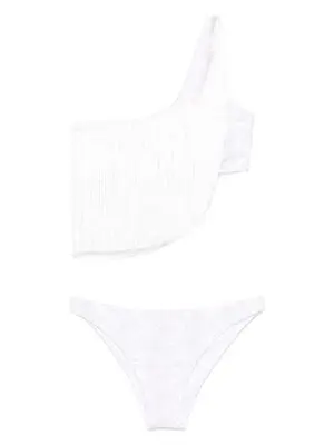 Missoni One-shoulder Fringed Bikini - White