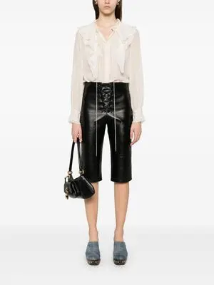 Chloé Ruffled Silk Blouse - Neutrals