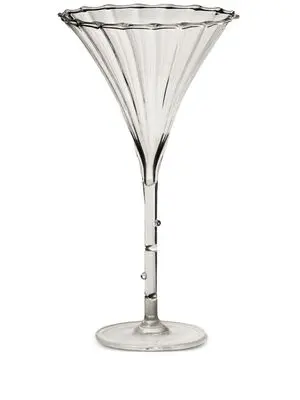 SOPHIE LOU JACOBSEN Trumpet Transparent Aperitif Glasses - White