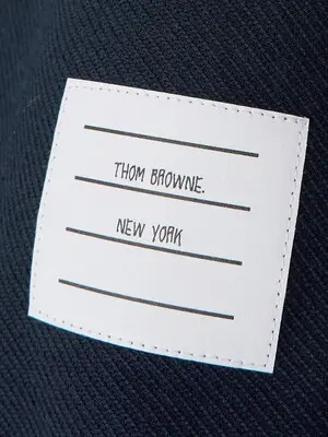 Thom Browne Appliquéd Two-tone Mini Skirt - Blue