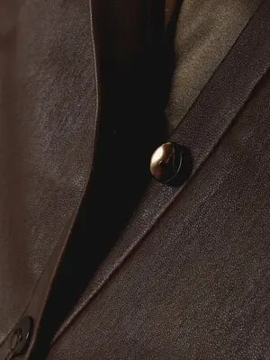 Stouls Astrid Cropped Leather Cardigan