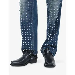 The Kooples Buckle-embellished Leather Ankle Boots