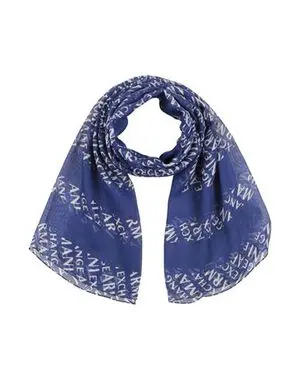 Armani Exchange Woman Scarf Red Size - Modal Blue