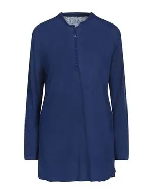 Woolrich Linen Henley T-shirt - Blue