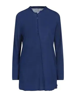 Woolrich Linen Henley T-shirt - Blue