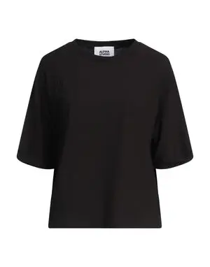 Alpha Studio Cotton And Elastane T-shirt - Midnight Blue