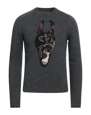 Zadig&Voltaire Merino Wool Sweater With Embroidered Dog Graphic