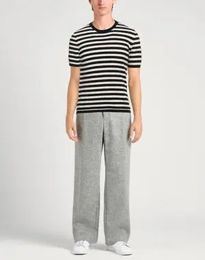 Alpha Studio Striped Knit Crewneck Top