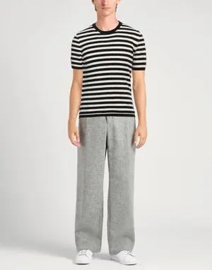 Alpha Studio Striped Knit Crewneck Top